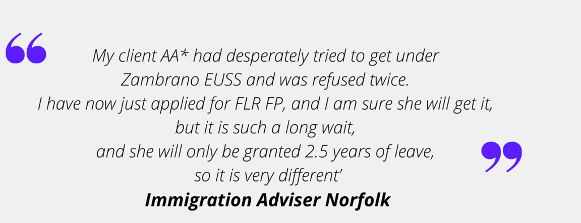 EUSS: paper applications to a digital scheme - UK in a changing Europe