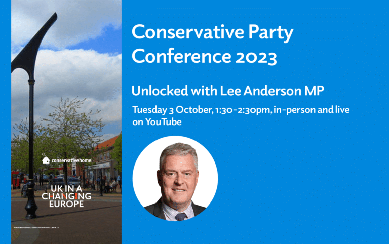In conversation with Lee Anderson MP - UK in a changing Europe