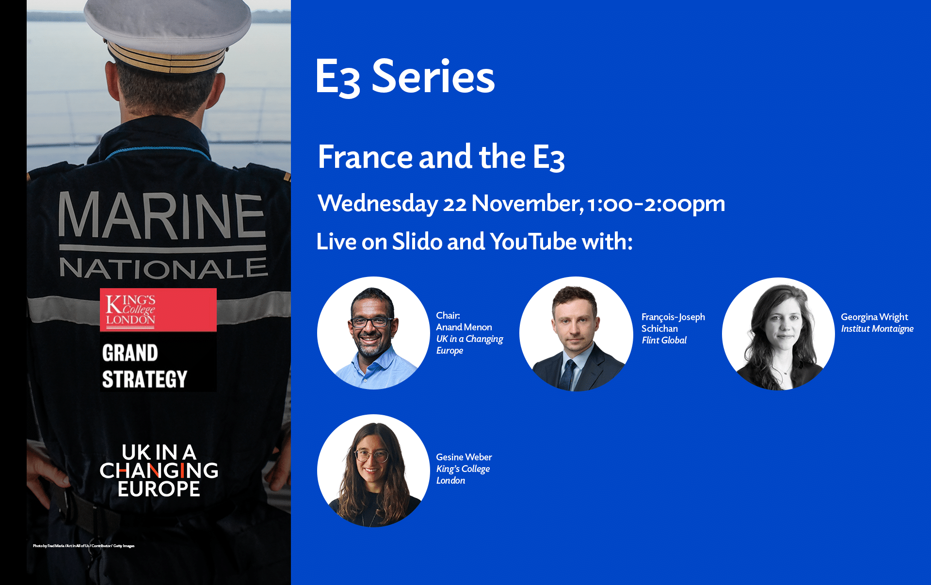 E3 Series: France and the E3 - UK in a changing Europe