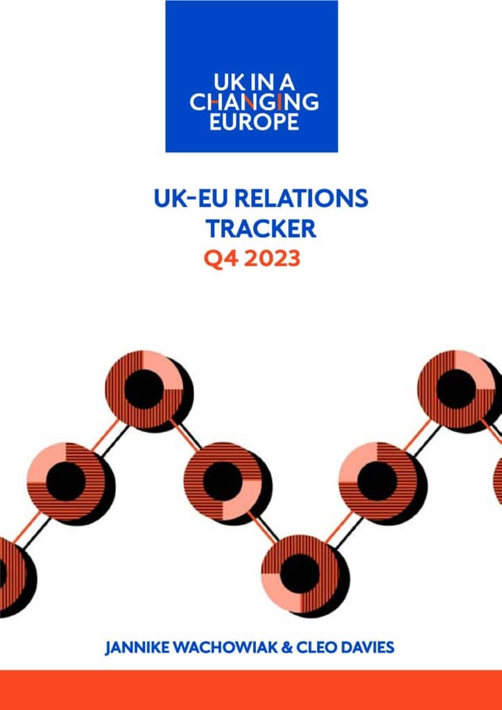 UK-EU Relations Tracker Q4 2023 - UK in a changing Europe