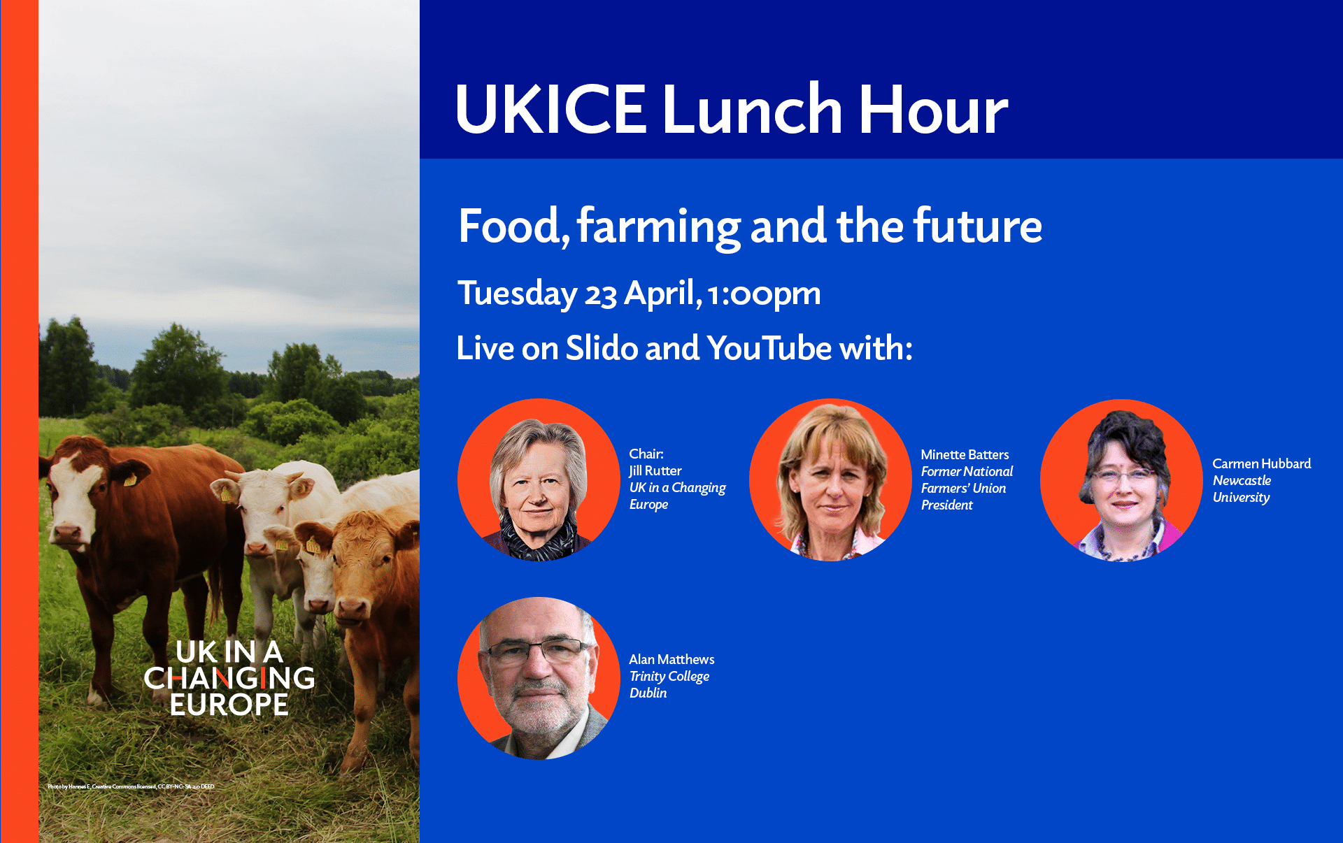 UKICE Lunch Hour: Food, farming and the future - UK in a changing Europe