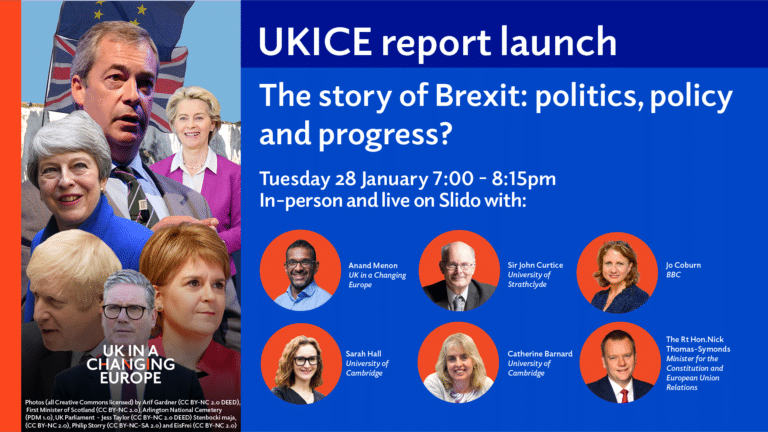 The story of Brexit: politics, policy and progress? - UK in a changing ...