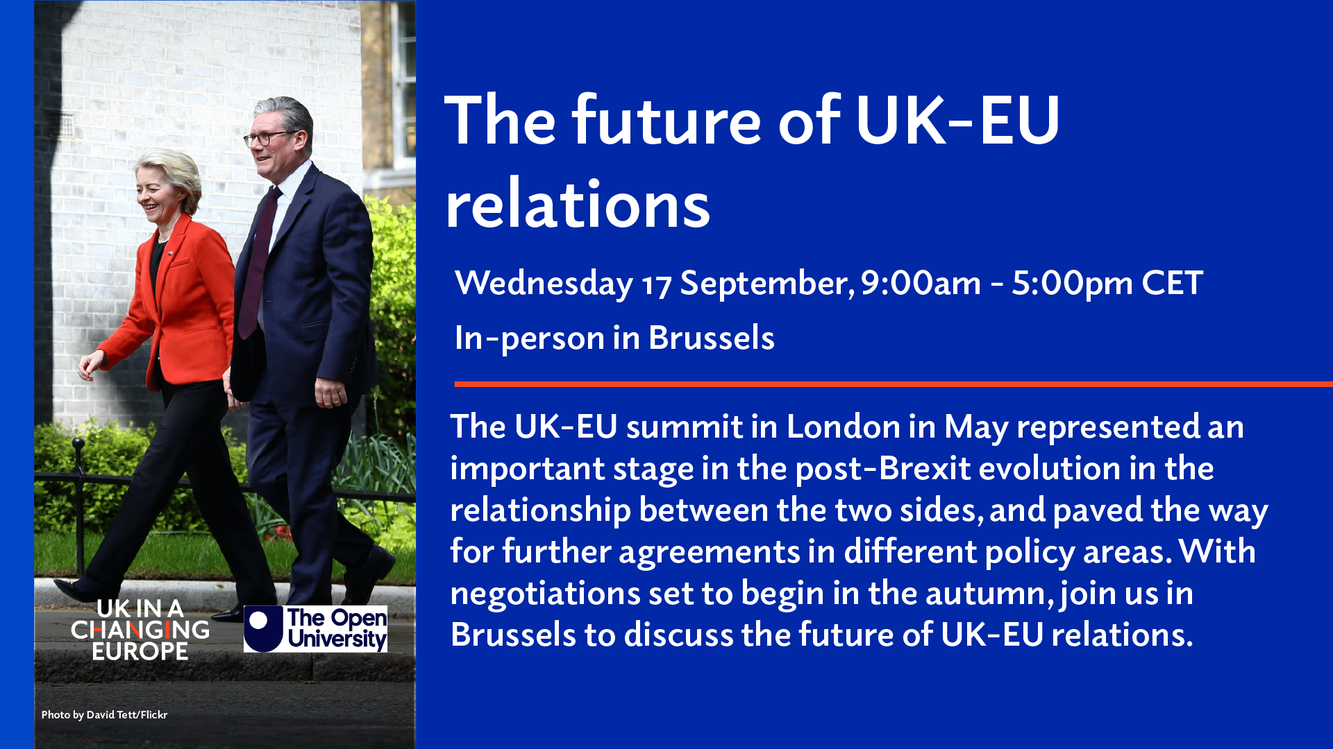 The future of UK-EU relations - UK in a changing Europe