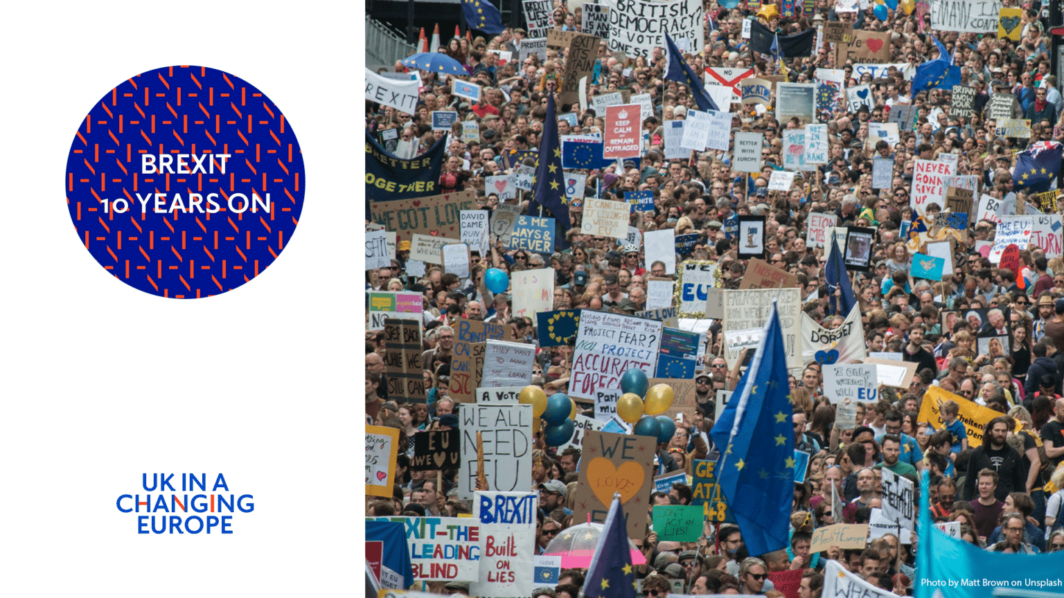 Brexit ten years on: public opinion - UK in a changing Europe
